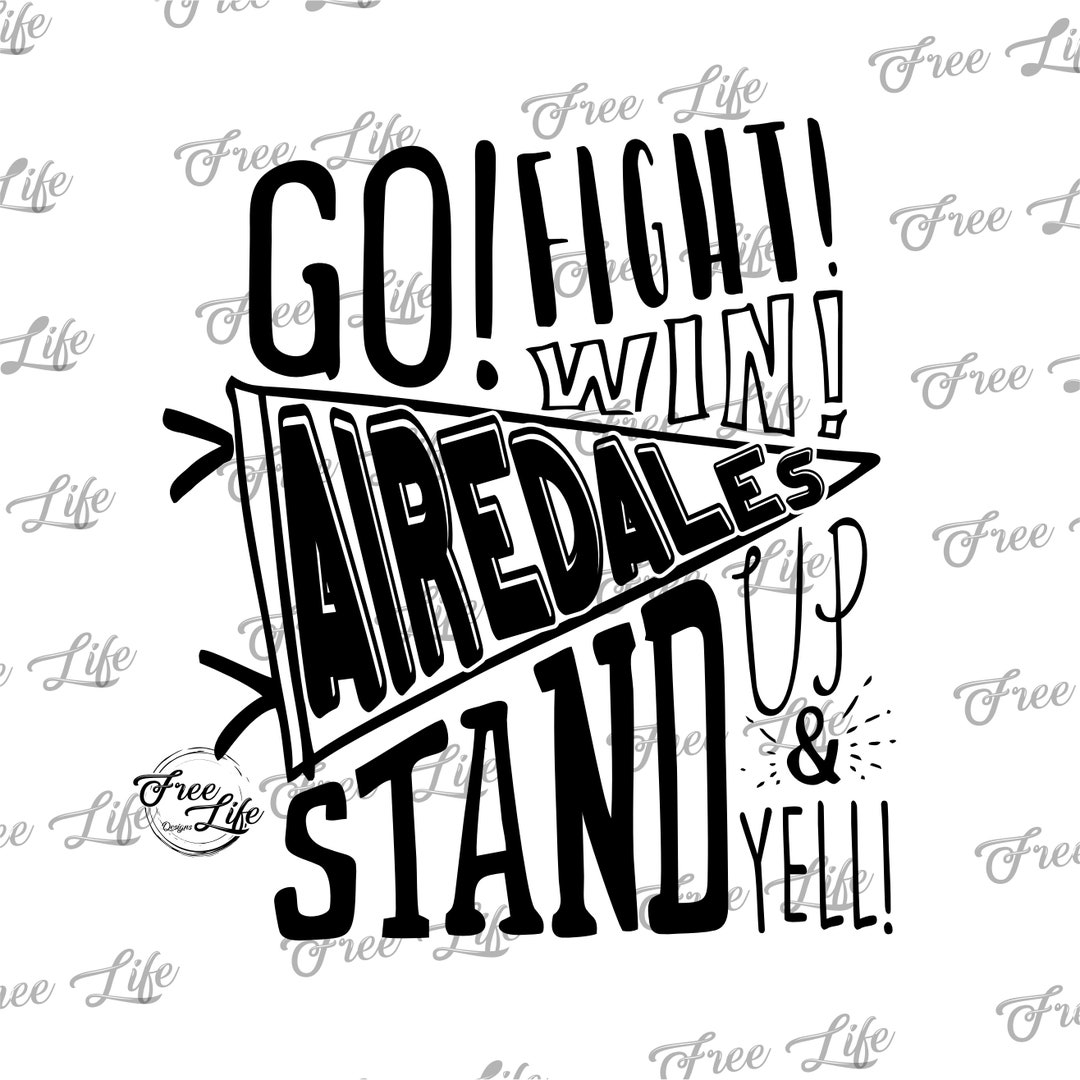 Airedales PNG Download, Airedales SVG Digital Art Download, Airedales ...