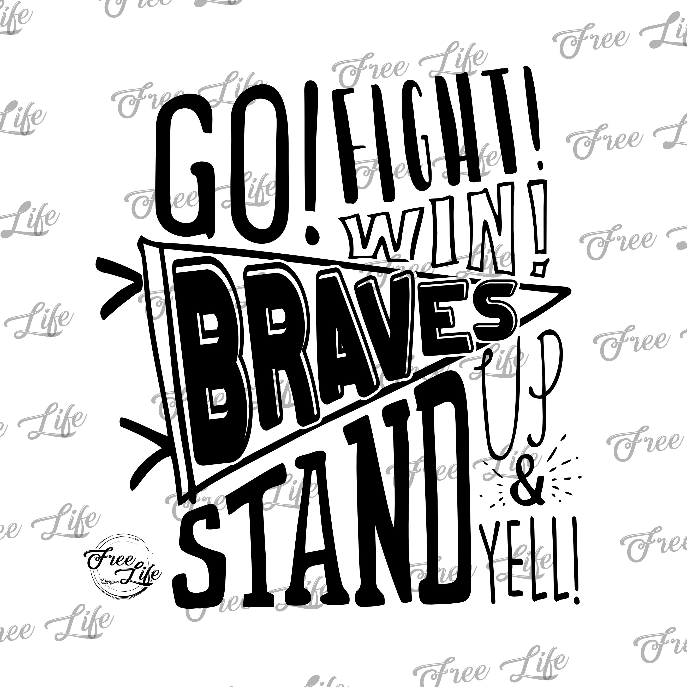 Braves PNG Download, Go Braves Digital Art Download SVG, Braves Mascot ...