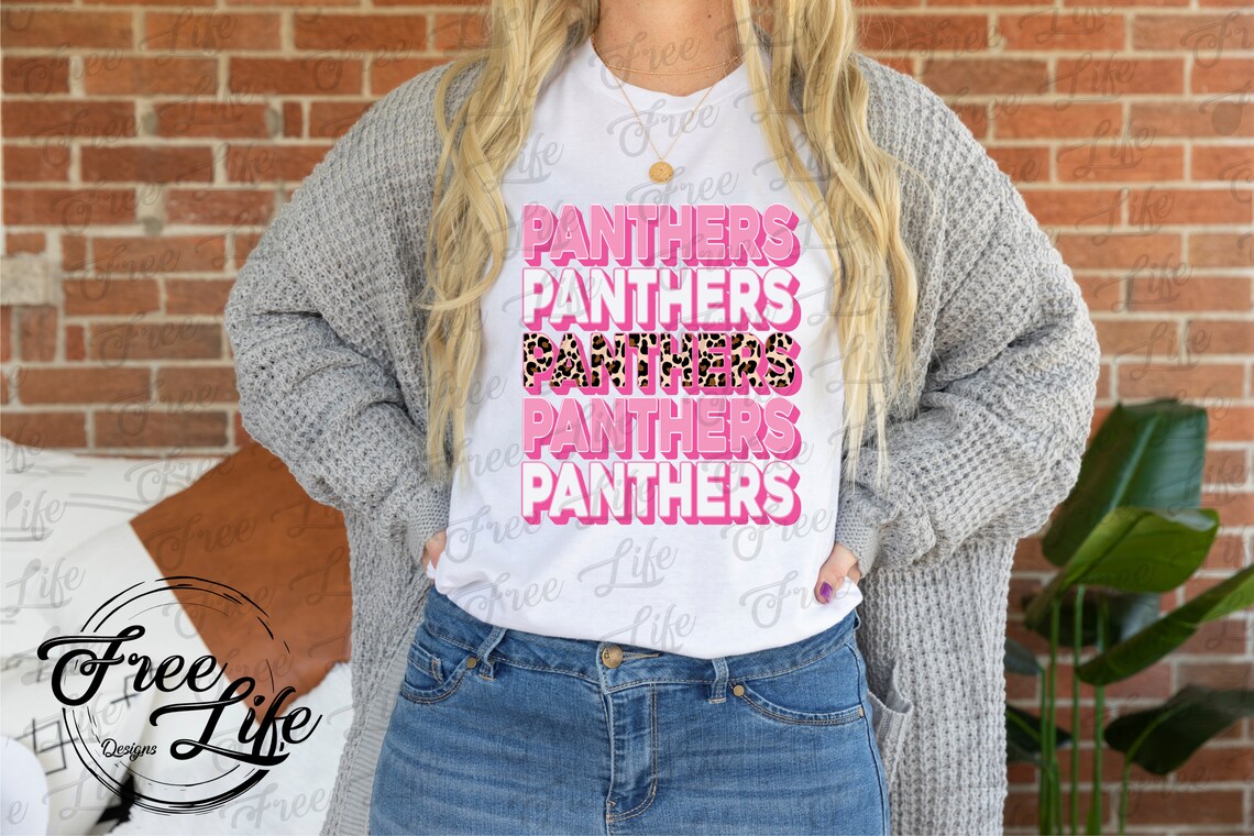 Panthers PNG Download Pink Panthers School Mascot Png - Etsy