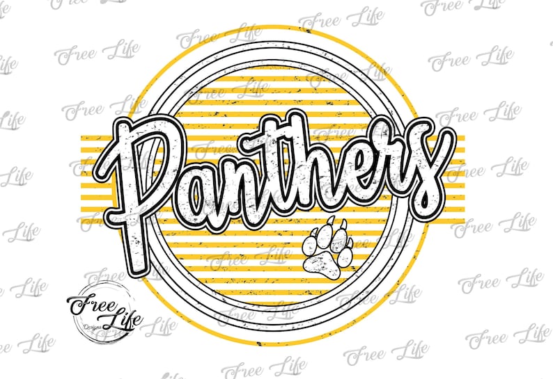 Panthers PNG Download, Yellow Panthers School Mascot Png, Panthers PNG ...