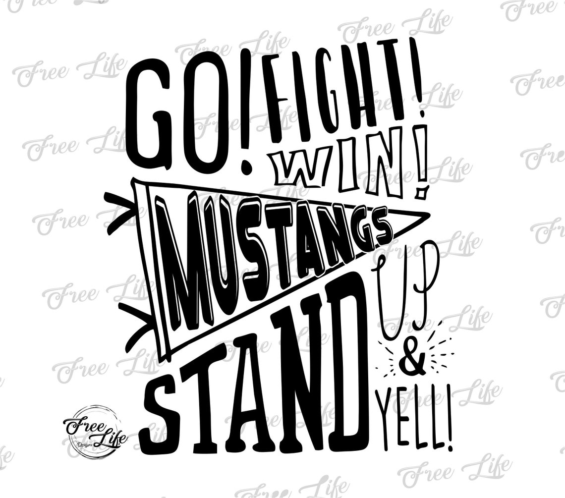 Mustangs PNG Download Go Mustangs School Mascot Svg Mustangs - Etsy