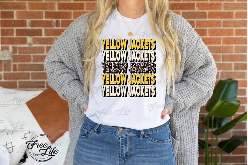 Yellow Jackets PNG Download, Yellow Jackets Digital Download, Yellow ...