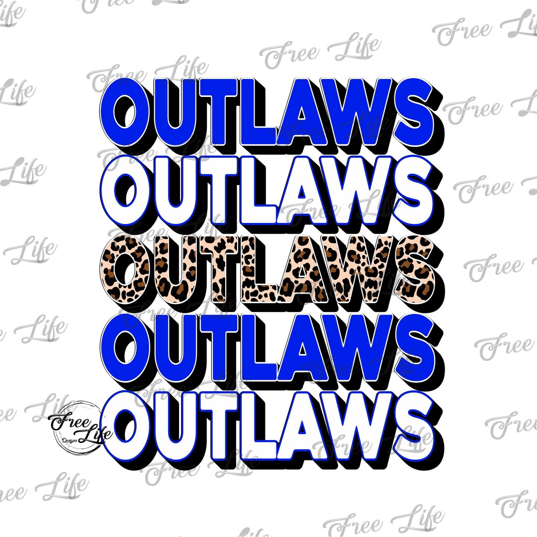 Outlaws PNG Download, Blue Outlaws Digital Art Download, Outlaws Mascot ...