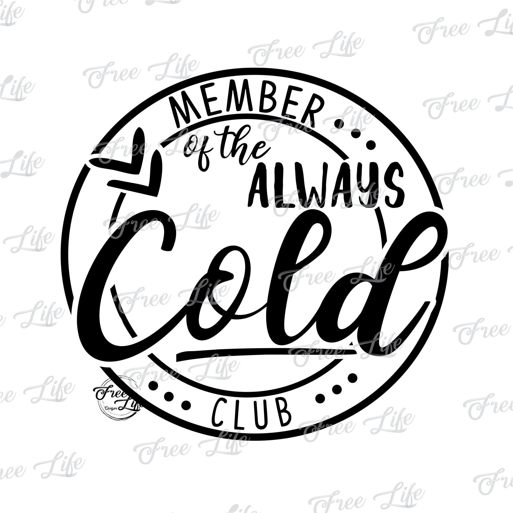 Member of the Always Cold Club PNG and SVG, Winter Svg, Cold Png, Cold ...