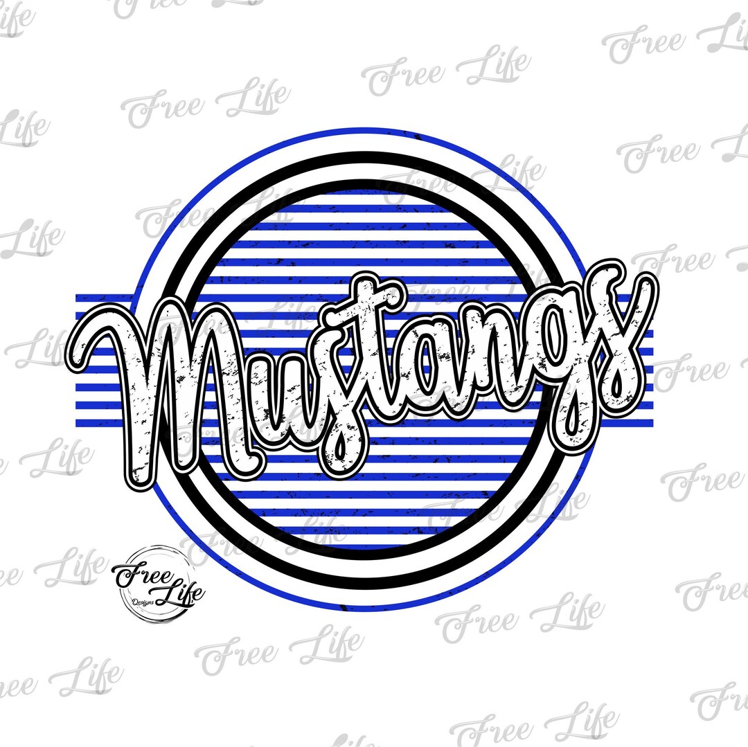 Mustangs PNG Download, Mustangs School Mascot Png, Blue Mustangs ...