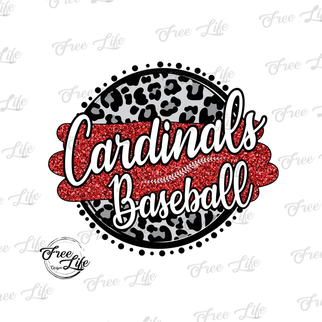 Cardinals PNG Download, Cardinals Digital Art Download, Red Glitter ...