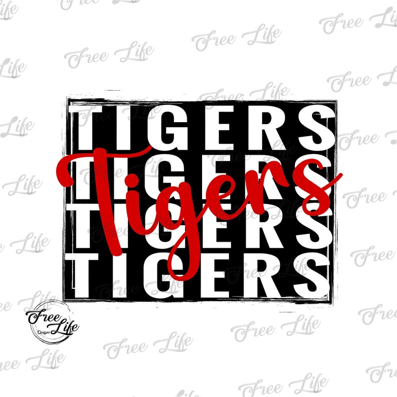 Tigers PNG Download, Tigers SVG Digital Art Download, Tigers Mascot ...
