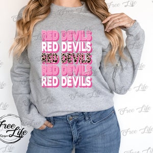 Red Devils PNG Download, Red Devils Digital Art Download, Mascot ...