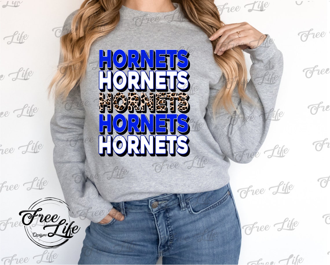Hornets PNG Download, Blue Hornets Digital Art Download, Hornets Mascot ...