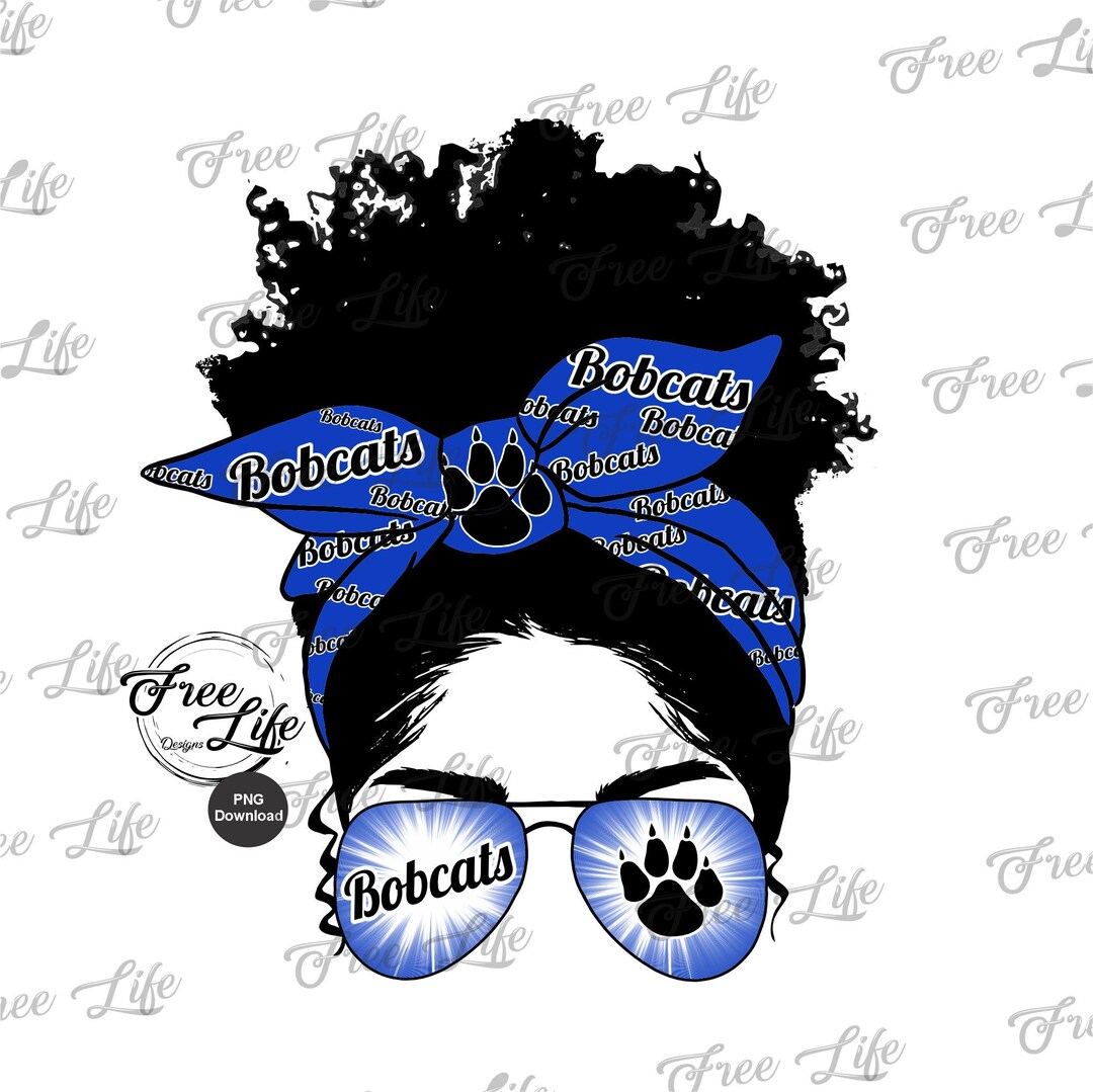 Bobcats PNG Download, Blue Bobcats Digital Art Download, Bobcats Mascot ...