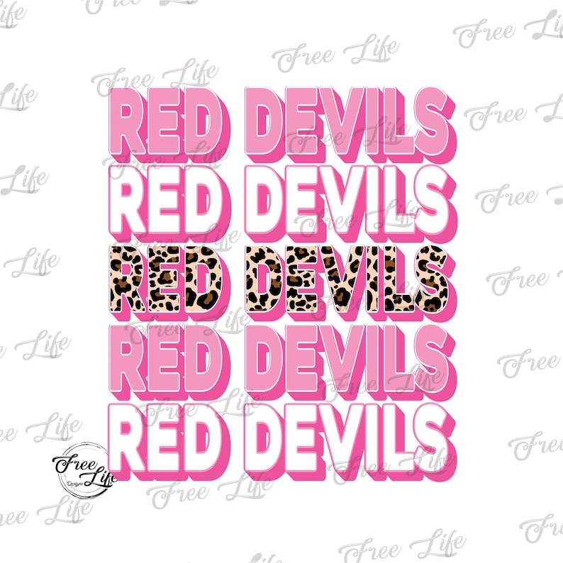 Red Devils PNG Download Red Devils Digital Art Download - Etsy