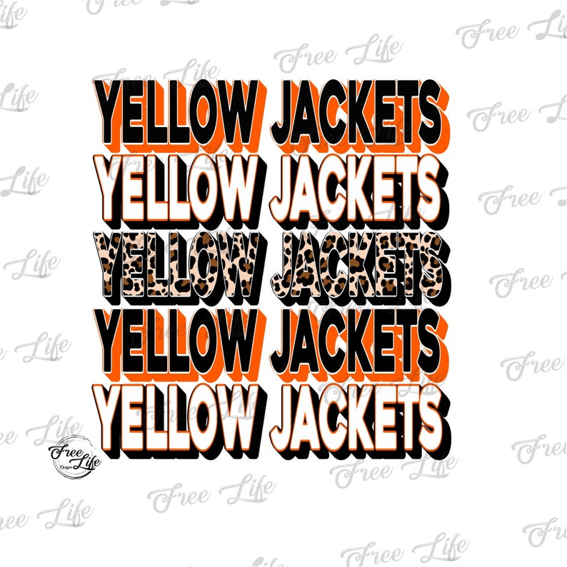 Yellow Jackets PNG Download, Orange Yellow Jackets Digital Download ...