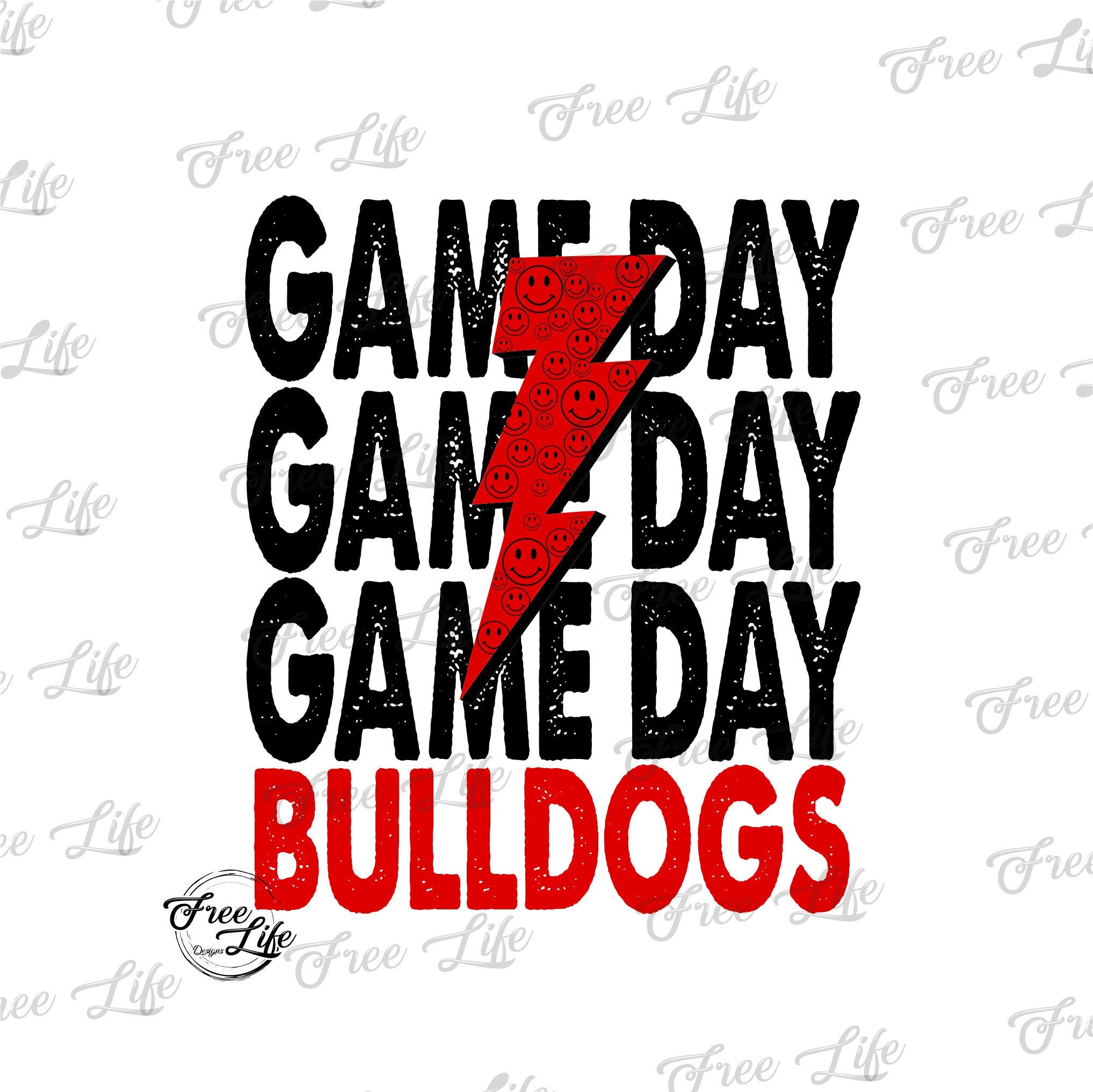Bulldogs PNG Download, Bulldogs Lightning Smile PNG Digital Art ...