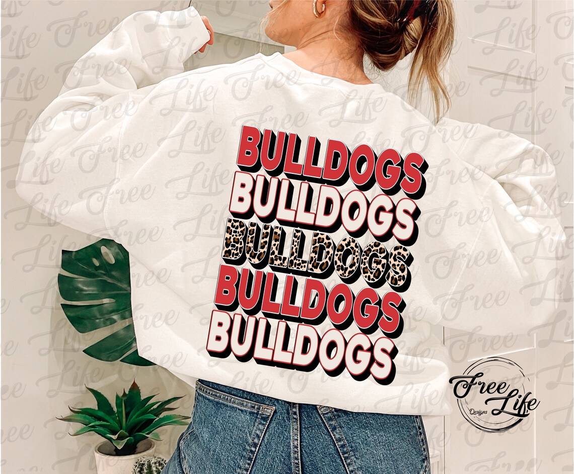 Bulldogs PNG Download Red Bulldogs Digital Art Download - Etsy