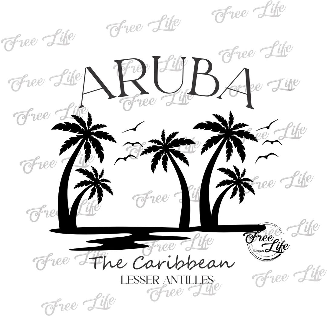 Aruba PNG Download, Vacation Digital Art Download, Caribbean Cruise ...