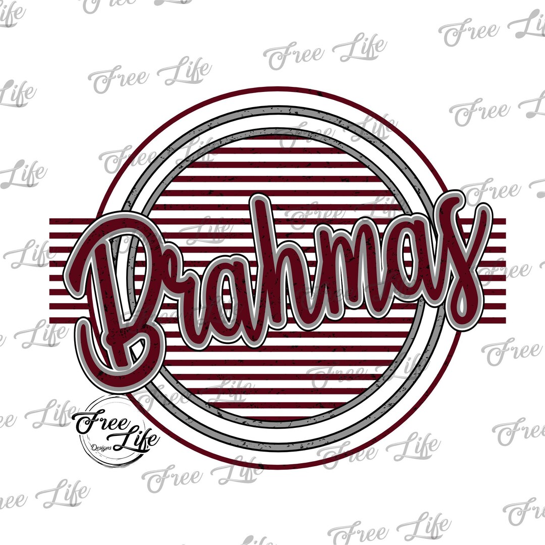 Brahmas PNG Download, Brahmas Digital Art Download, Brahmas Mom, Maroon ...