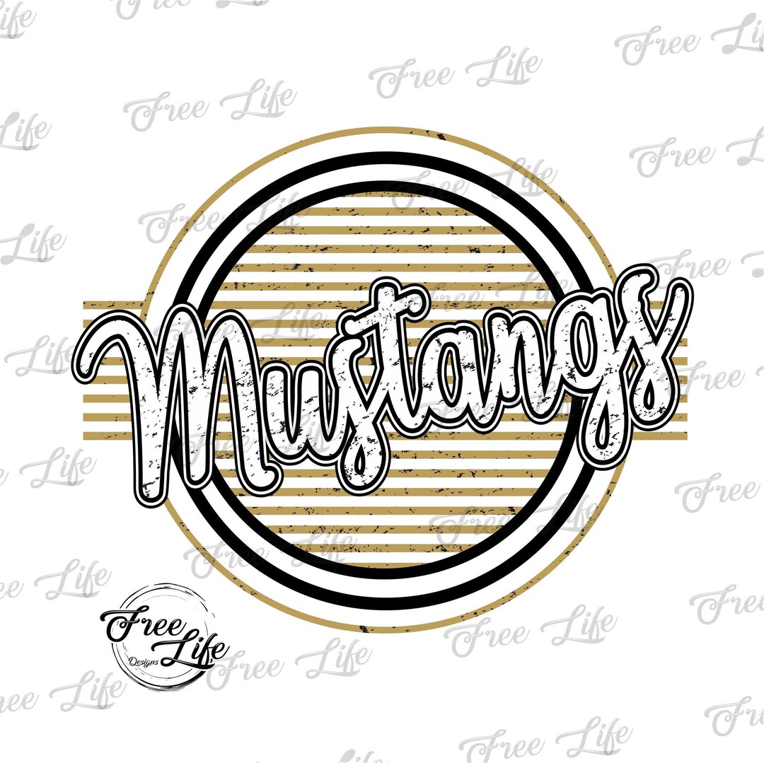 Mustangs PNG Download, Mustangs School Mascot Png, Gold Mustangs ...