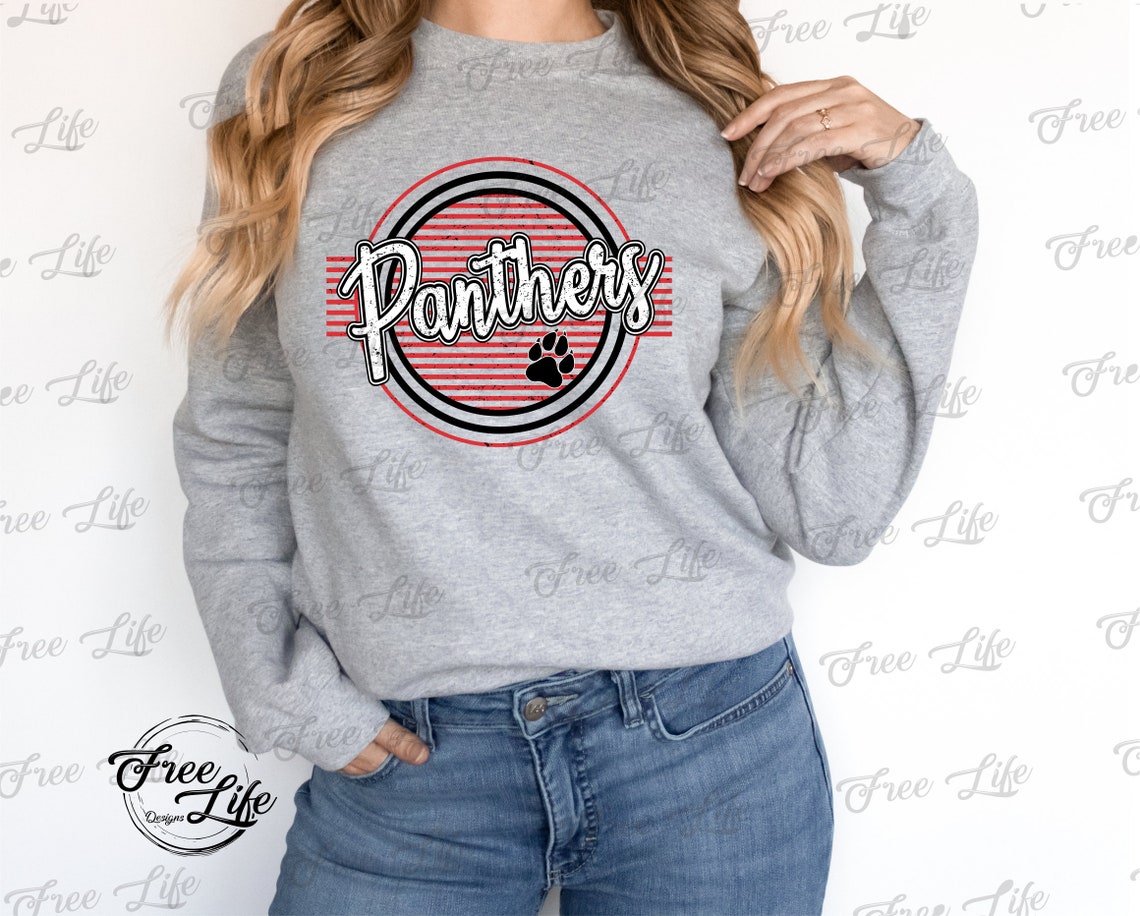 Panthers PNG Download Red Panthers School Mascot Png - Etsy