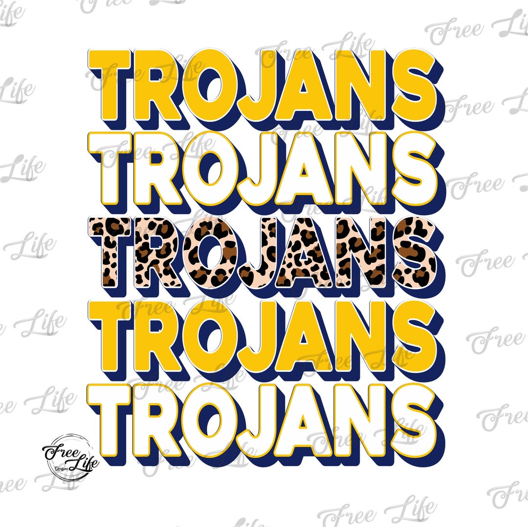 Trojans PNG Download, Yellow and Blue Trojans Download, Trojans Leopard ...