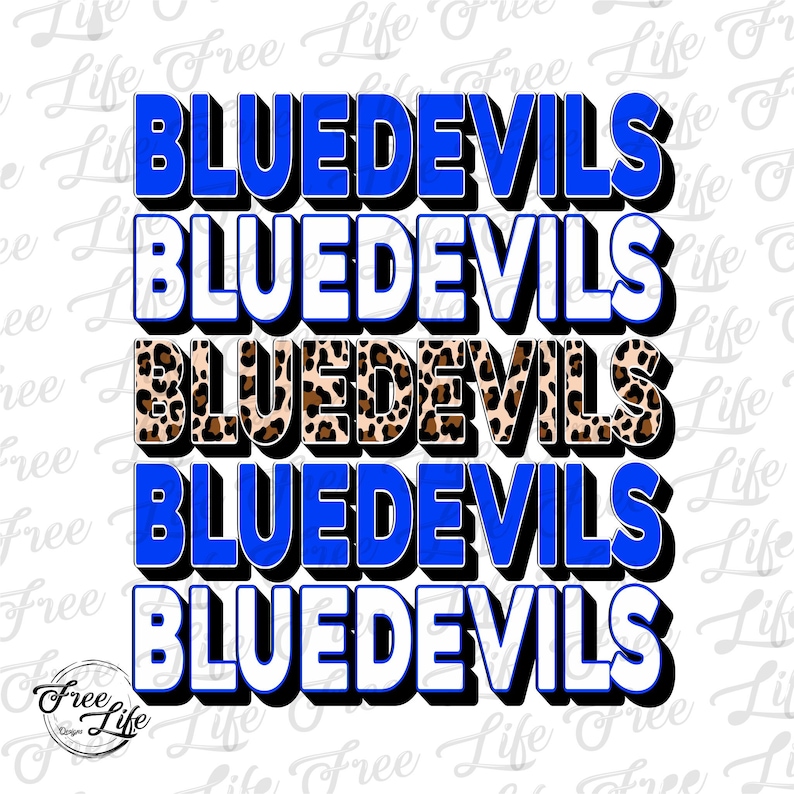 Blue Devils PNG Download Bluedevils Digital Art Download - Etsy