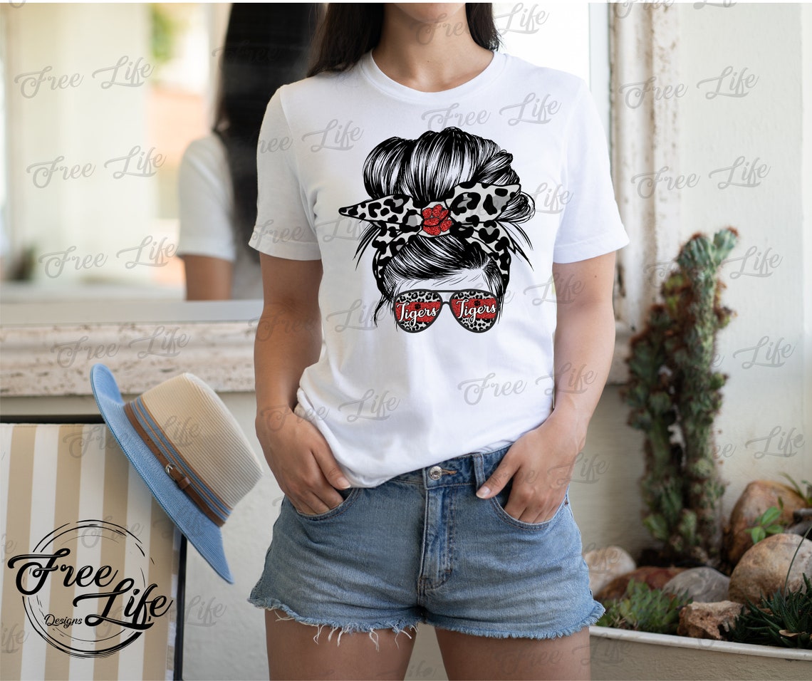 Tigers PNG Download Tigers Messy Bun Digital Art Download - Etsy