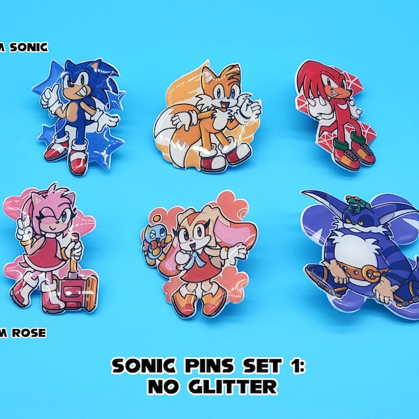 Sonic Button Badge - Etsy