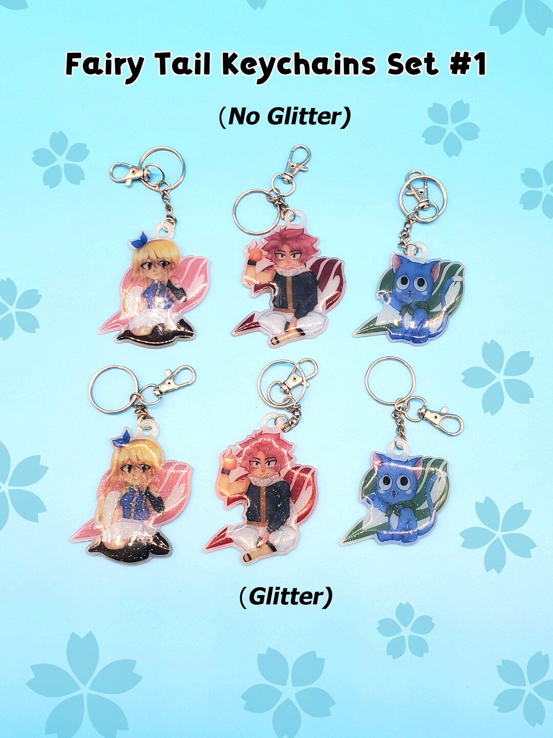 Fairy Tail Resin Keychains Set 1 - Etsy