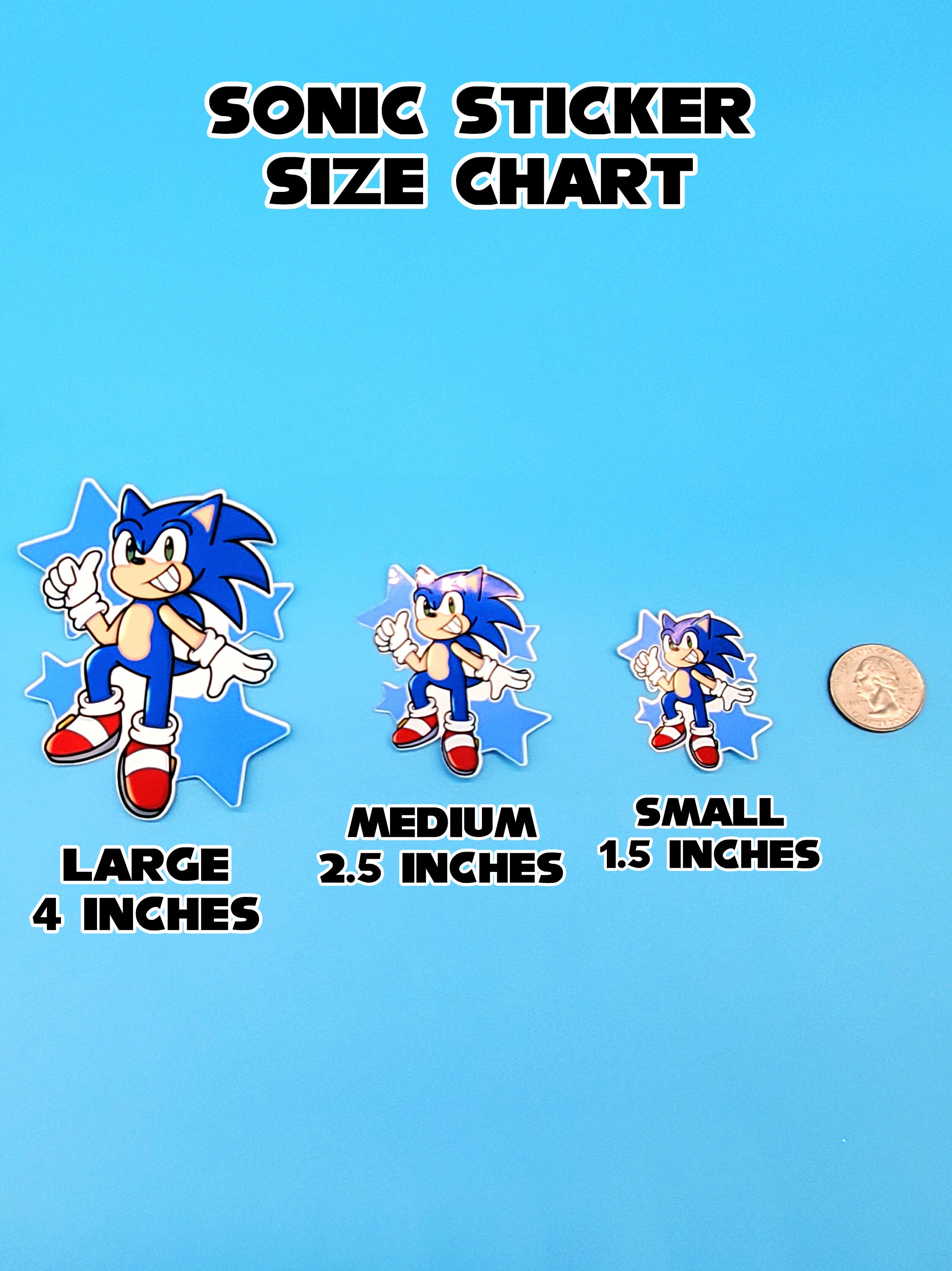 Sonic the Hedgehog Decal Sticker Pack Set #1 (team Sonic & Team Rose ...