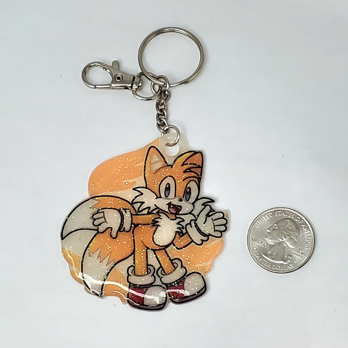 Sonic the Hedgehog Resin Glitter Keychains Set 1 team Sonic - Etsy