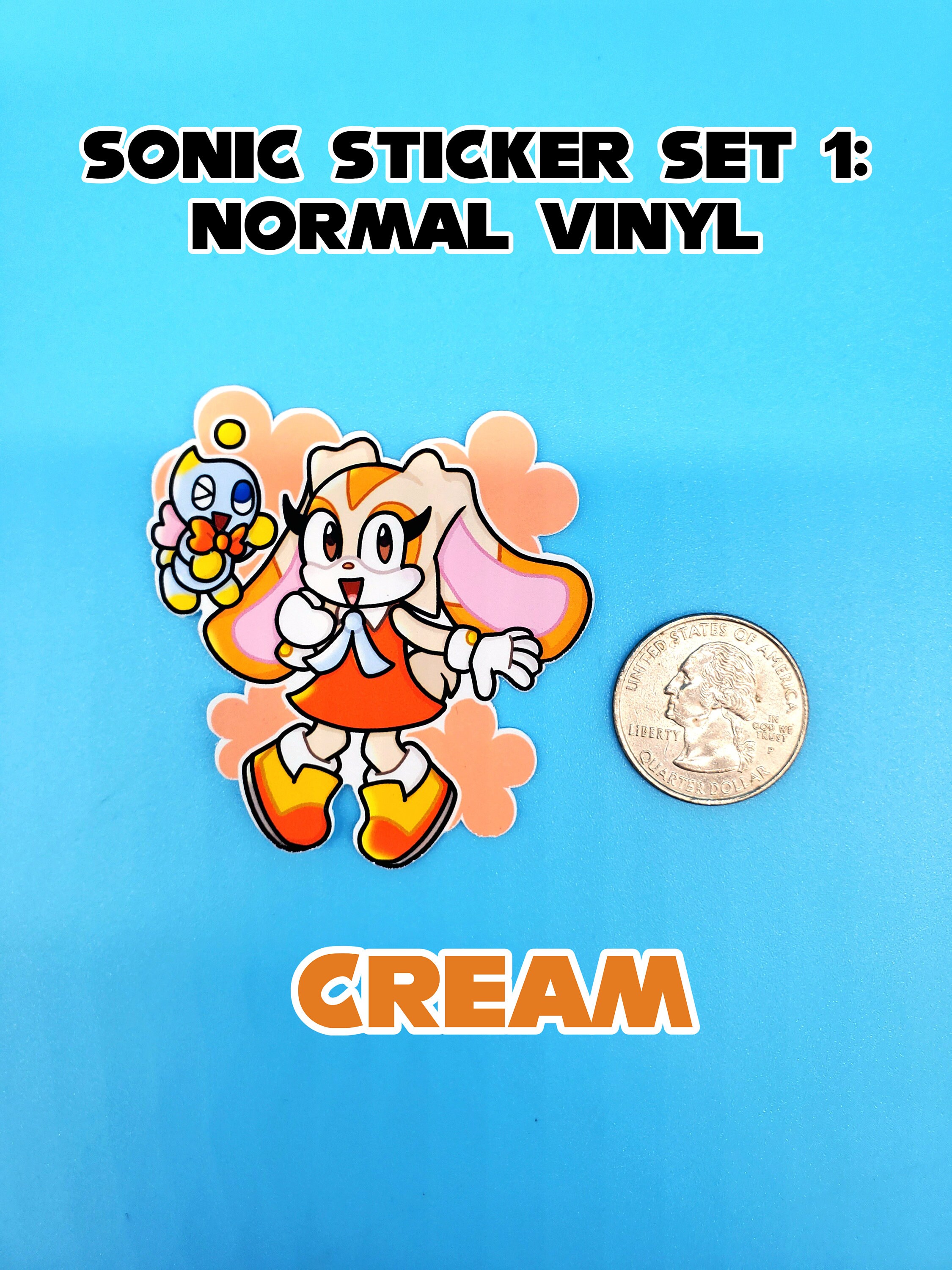 Sonic the Hedgehog Decal Sticker Pack Set #1 (team Sonic & Team Rose ...