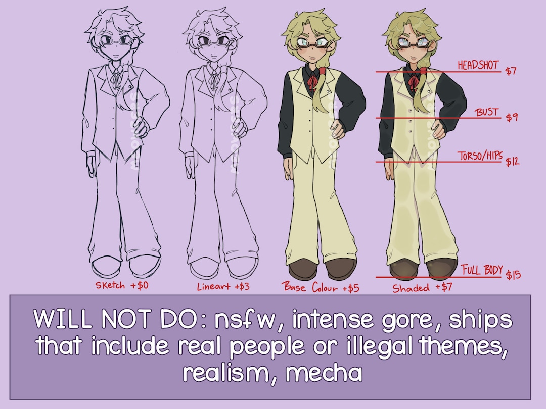 Commissions! // EXTRAS - Etsy