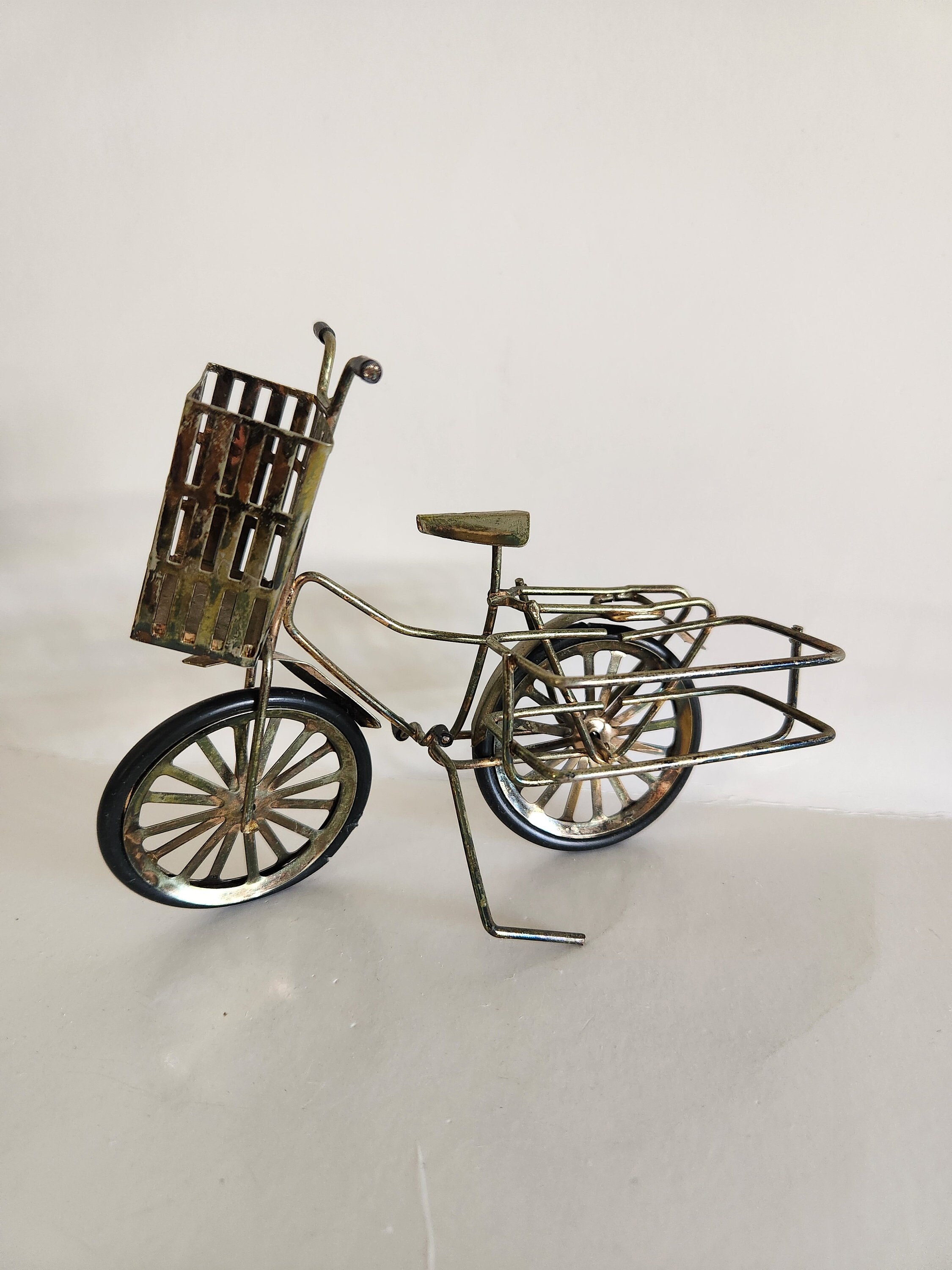 Vintage Miniature Brass Metal Bicycle Bike Model Figurine Decor - Etsy