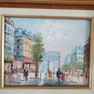 Vintage Original T. Carson Oil on Canvas Impressionist Painting of ...
