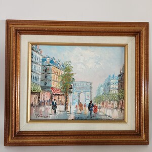 Vintage Original T. Carson Oil on Canvas Impressionist Painting of ...