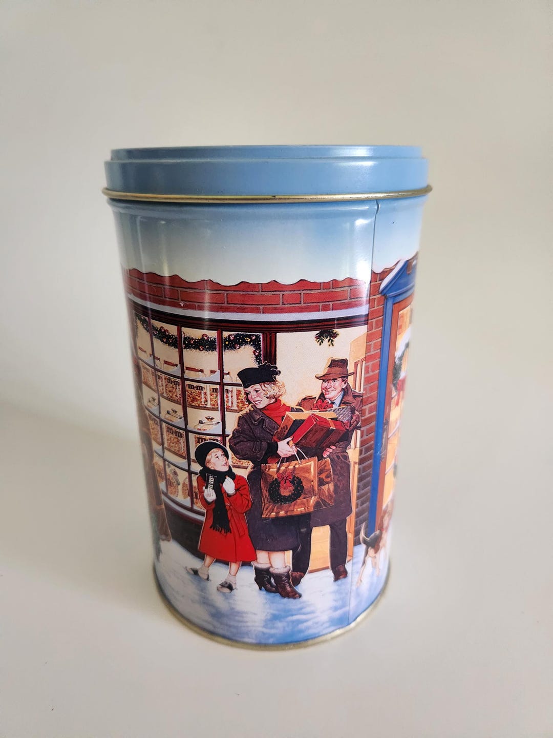 Vintage Candy M&M Season's Greetings Christmas Tin 1991 Collectible ...