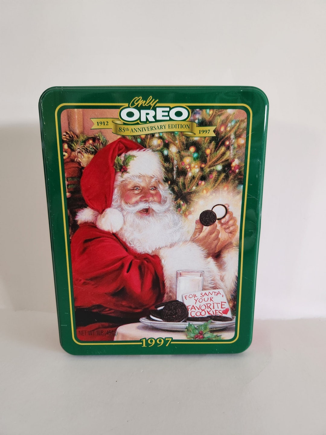 Vintage Oreo Santa Tin 1997 - Etsy