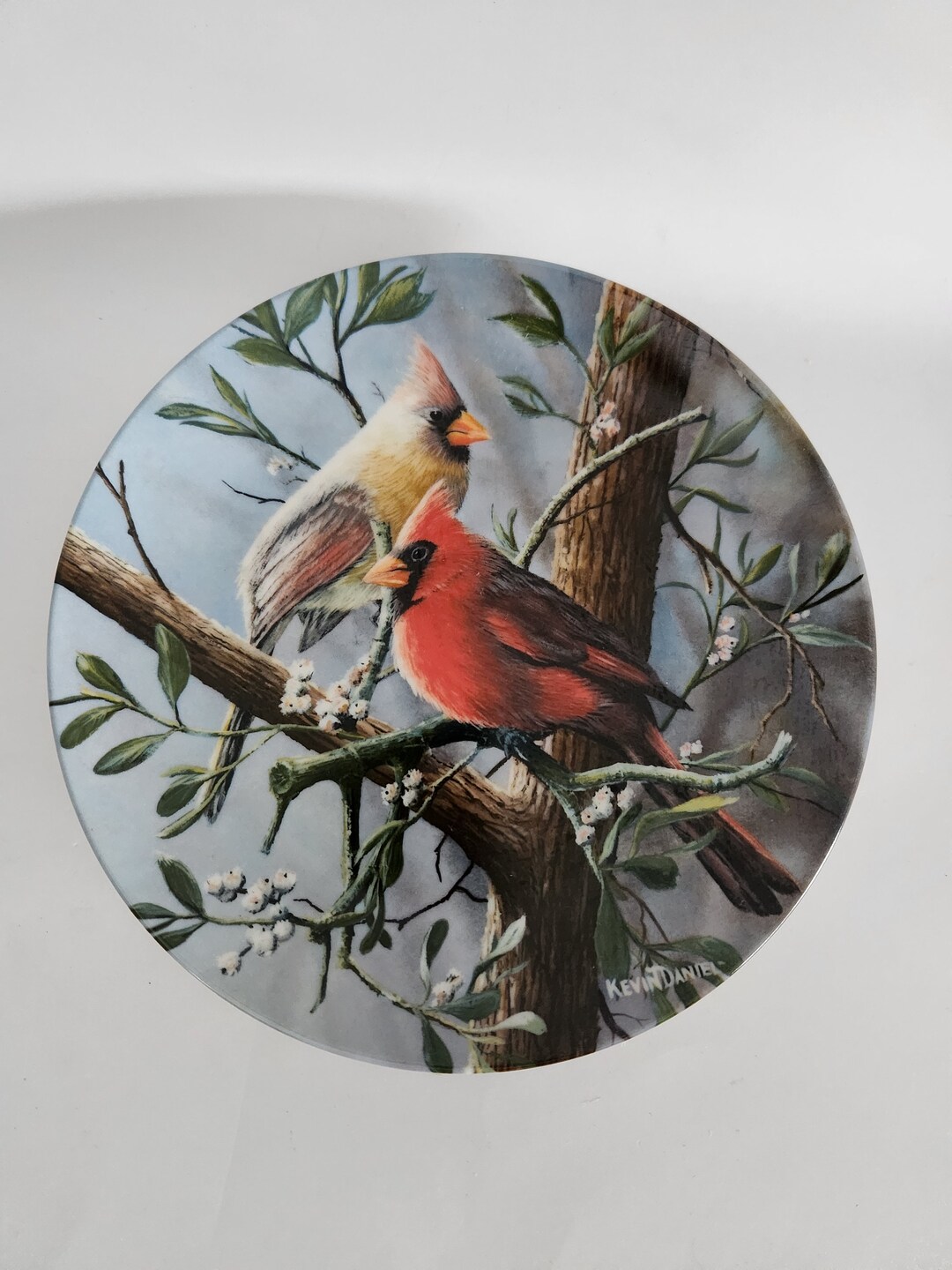 Vintage the Cardinal by Kevin Daniel Collector Plate Edwin Knowles - Etsy