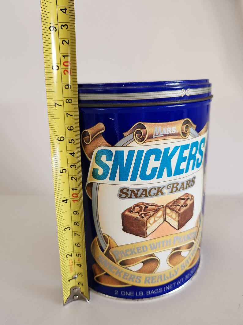 Vintage Snickers Candy Bar Tin 1980s - Etsy