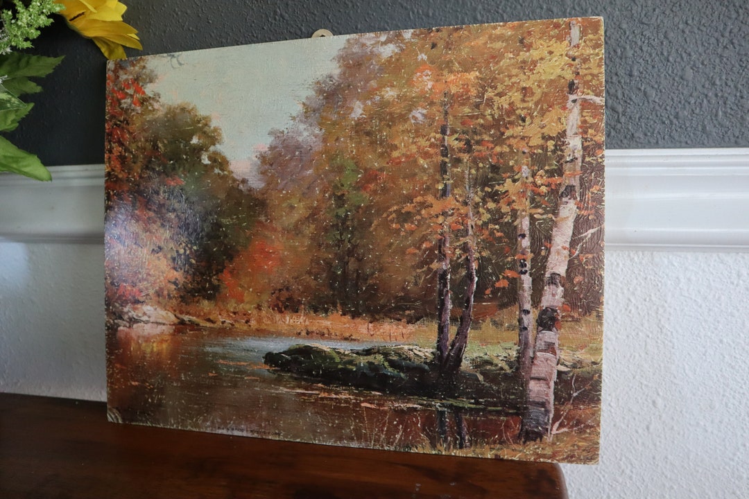 Vintage Mystic Pond by Robert Wood Reproduction Unframed Fine Art - Etsy