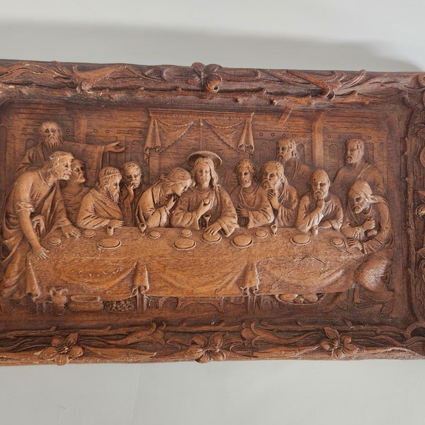 The Last Supper Wall Art Vintage Etsy