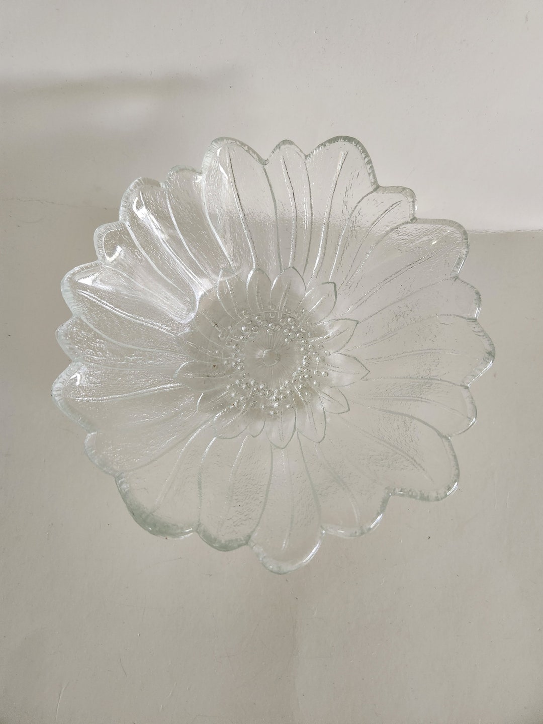 Vintage Indiana Glass Lily Pons Clear Line #605 Flower Pattern Clear ...