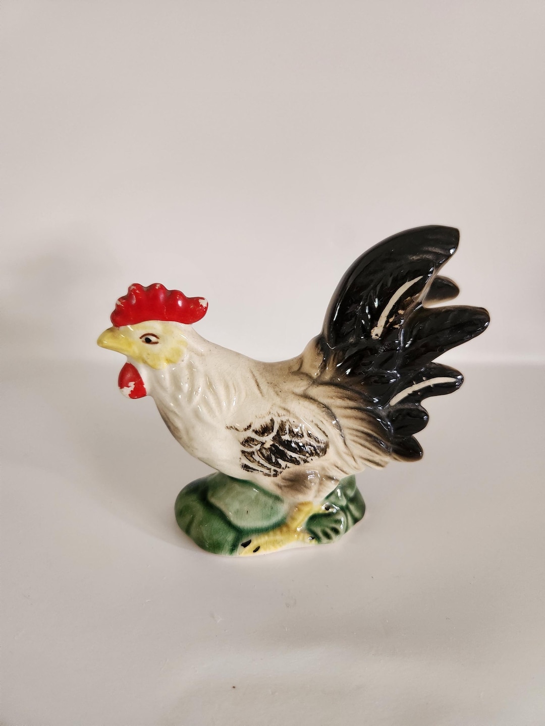 Vintage Rooster Chicken Ceramic Figurine - Etsy