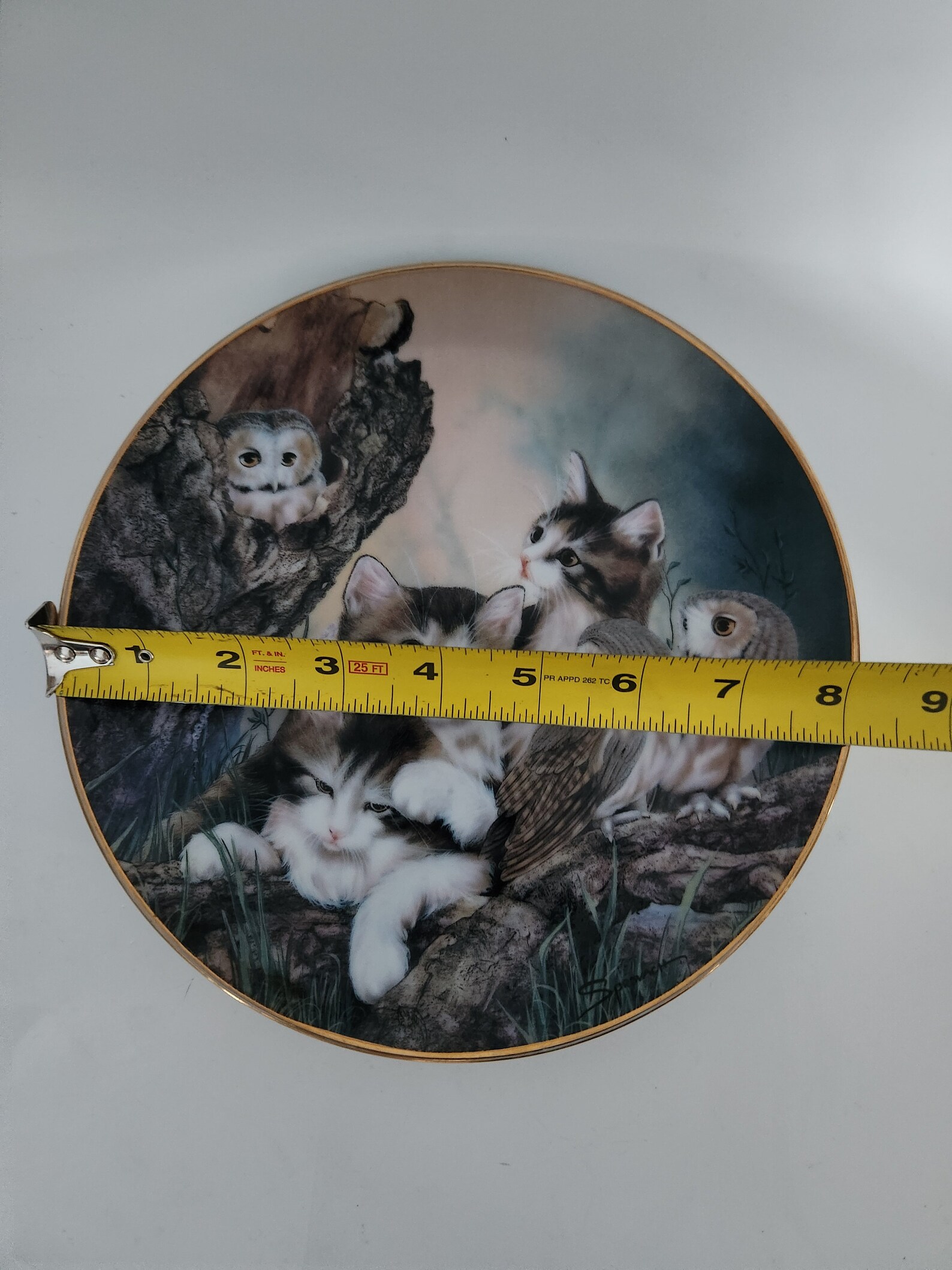 Vintage Franklin Mint Whoo Are You Cat Kitten Owl Collectible Plate - Etsy