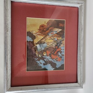 Vintage Dufex Prints Airplane Combat Foil Art Prints Framed Set of 2 - Etsy