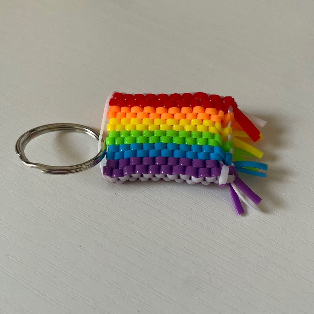 Plastic Lanyard String Flag Keychain: Custom Colors - Etsy
