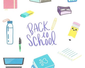 Back to School Digital Stickers Student Precropped Digital - Etsy
