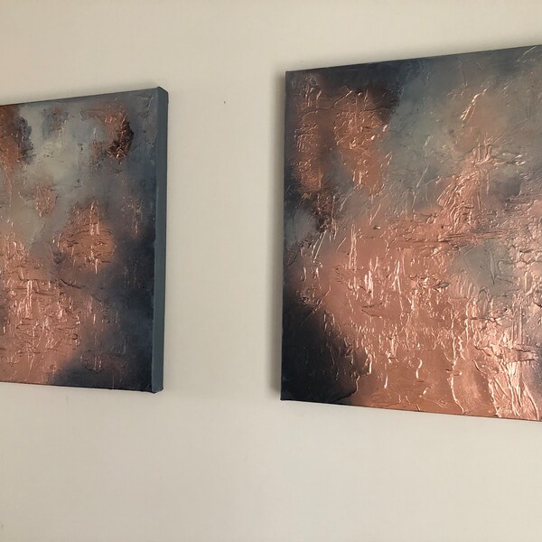 Metallic Canvas Art - Etsy UK