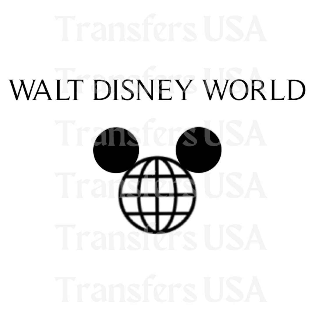 Walt Disneyworld Text SVG Cricut Cut File Mickey Ears SVG - Etsy