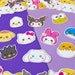 Sanrio Stickers Pack Illustrated Sanrio Stickers Hello Kitty Kuromi ...