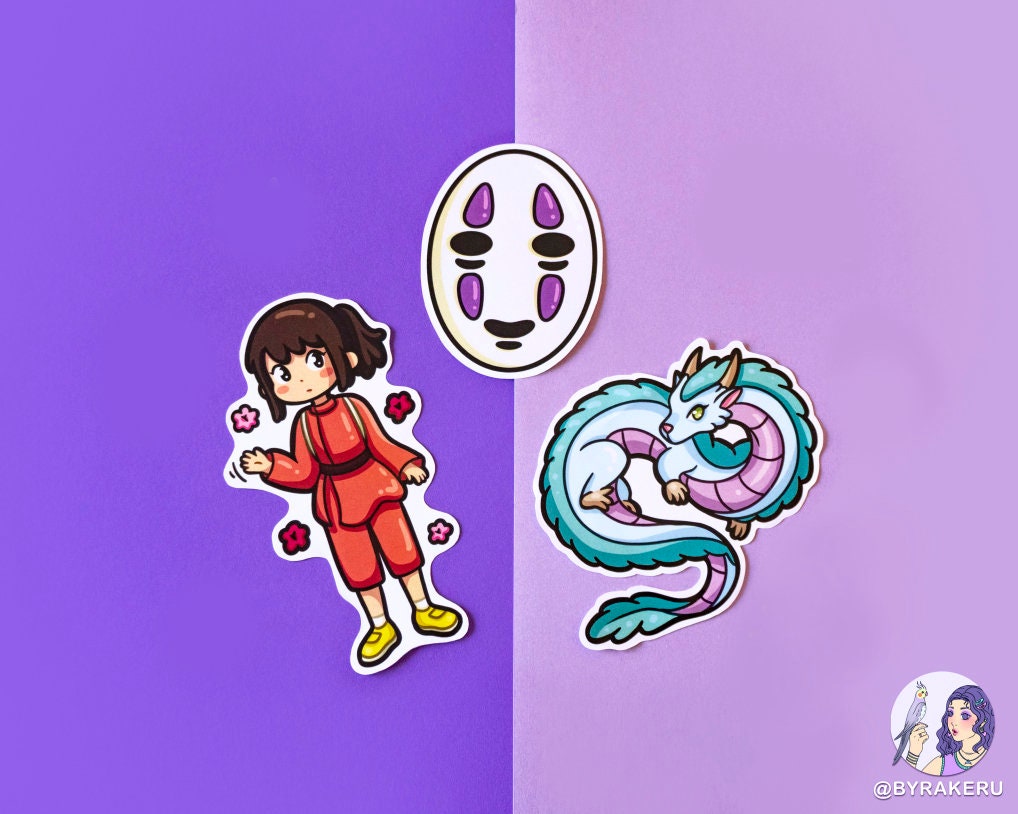 Spirited Away Sticker Sheet Spirited Away Stickers Pack Chihiro Sticker ...